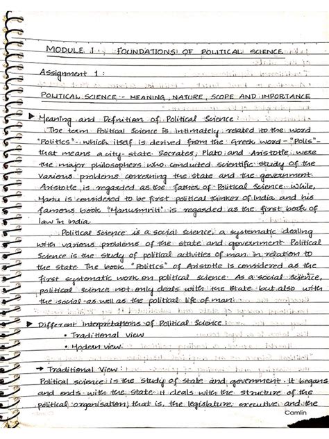politics 1st sem 1st module pdf