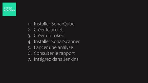 Quantifier La Qualité Du Code Avec Sonarqube Et Jenkins