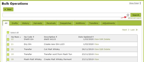 Vinsight Documentation Bulk Operations Distillery Vinsight