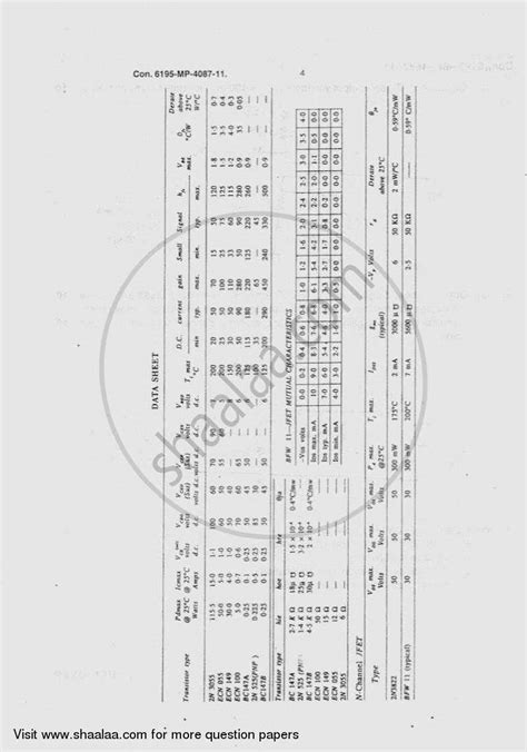 Basic Electronics Circuits 2011 2012 Be Electronics Engineering Semester 3 Se Second Year Old