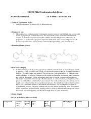 Aldol Condensation Lab Synthesis Of Ee Dibenzalacetone Insights