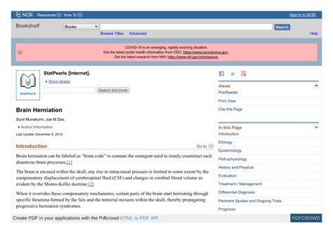 Pdf Brain Herniation