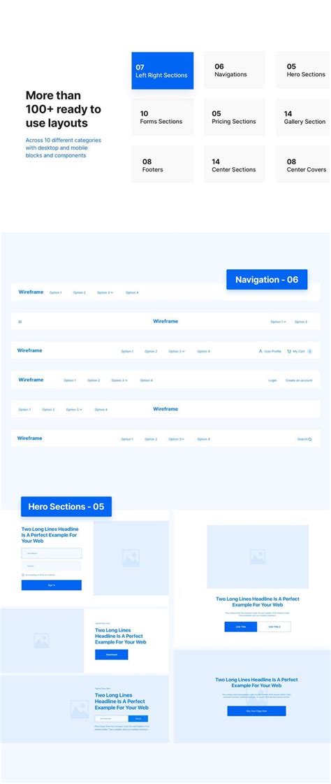 prime wireframe desktop and mobile drag and drop kit drag and drop blocks