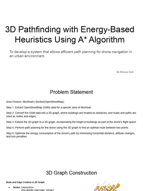 3d Pathfinding With Energy Based Heuristics Using A Algorithm Pdf
