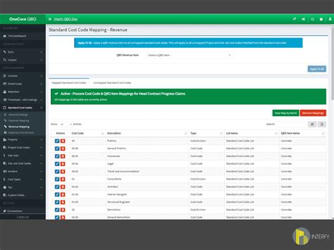 Onecore Quickbooks Online Qbo For Procore Interfy