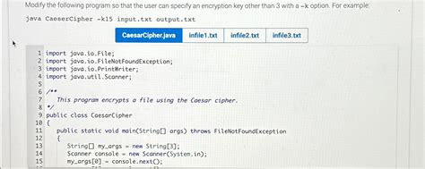 Solved Modify The Following Program So That The User Can