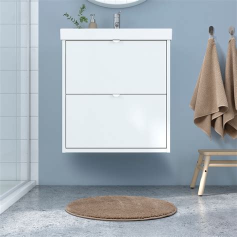 BackmÅra Bath Mat Beige Round 55 Cm Ikea Uk