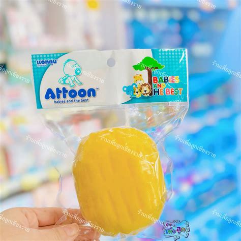 Attoon แอดตูน ฟองน้ำอาบน้ำ ฟองน้ำธรรมชาติเทียม Triplets Thaipick