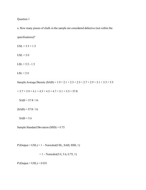 Question 1 Quality Management Written Assignment Unit 5 Question 1