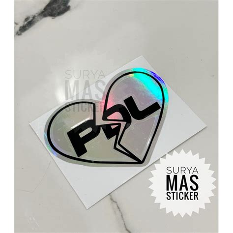 Jual Stiker Logo Pdl Patah Hati Heart Break Hologram Motor Shopee Indonesia