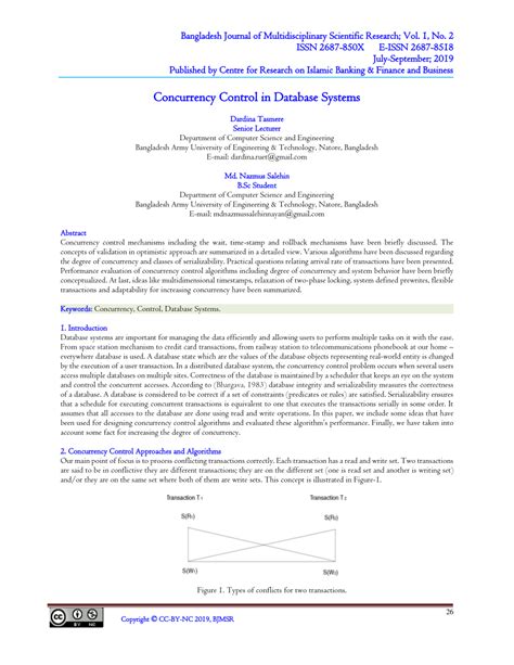 PDF Concurrency Control In Database Systems
