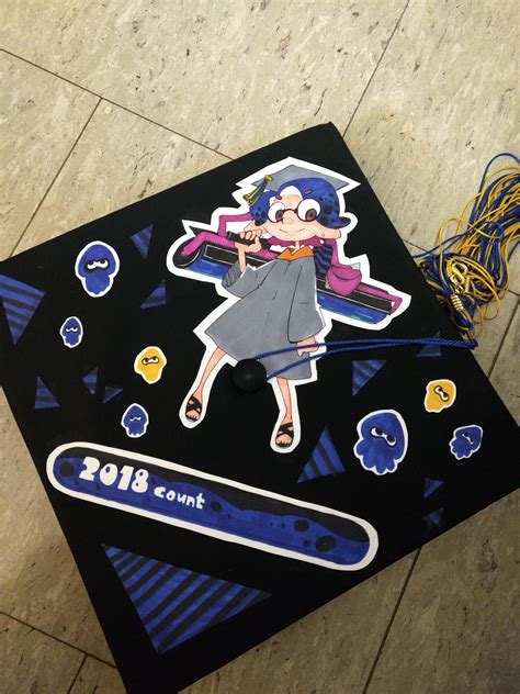 My Graduation Cap Graduating College With A Booyah R Splatoon