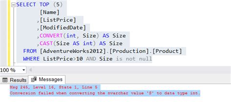 Cast And Convert Functions In Sql Servertsql Database Tutorials