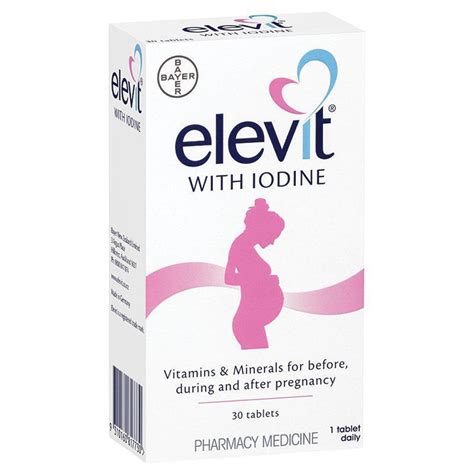 Elevit Pregnancy Multivitamin Tablets 30 Pack 30 Days Nz