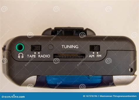 View Of The Controls In A Vintage Personal Stereo Player Portable