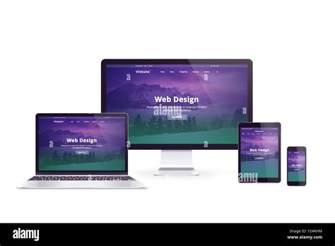 Isolated Computer Display Laptop Tablet And Smart Phone Web Design Company Responsive Web