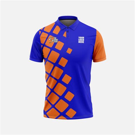 Royal Orange Tile Customized Cricket Team Jersey Design Customized