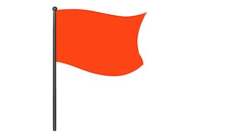 飘扬的旗帜简笔画 飘扬的旗帜矢量图 大山谷图库