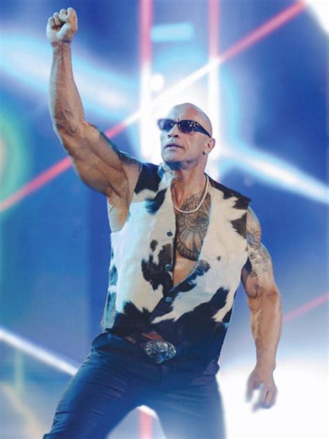 Wwe Raw 2024 Dwayne Johnson Vest Cow Print Vest