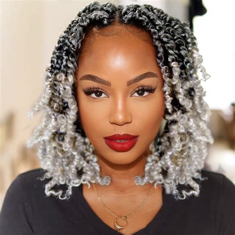 Pre Twisted Passion Twist Crochet Hair 10 Inch 8 Packs Crochet Passion