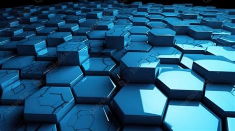 Blue Hexagons 3d Wallpaper Powerpoint Background For Free Download Slidesdocs