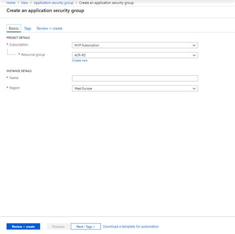Azure Application Security Groups