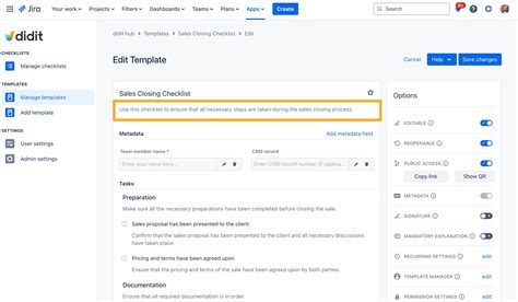 Descriptions Of Checklists 🚀 Checklists For Atlassian Jira And Confluence
