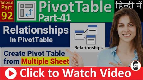Relationship In Pivottable Mr Coding