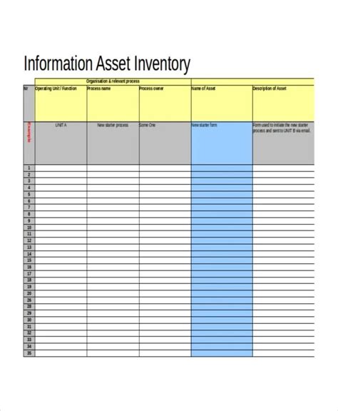 Application Inventory Template