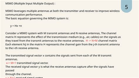 Mimo Ofdm 1pptx Multiple Input Multiple Output Ppt