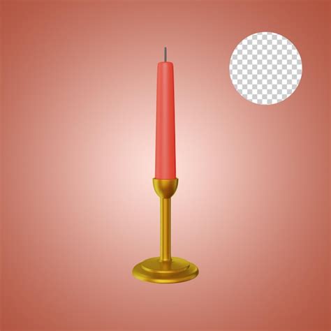 Premium Psd Candles For Chinese New Year 3d Rendering
