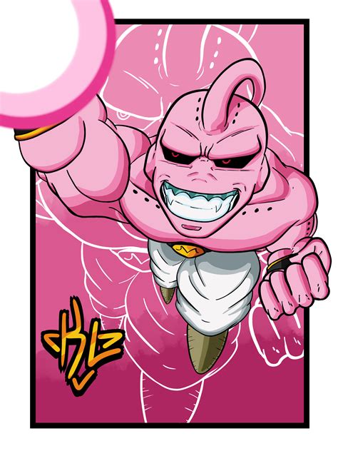 Super Buu Full Body By Knightlineart On Newgrounds