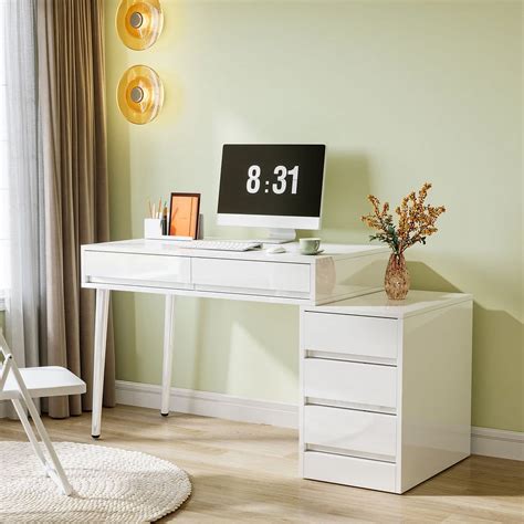White Bedroom Desk