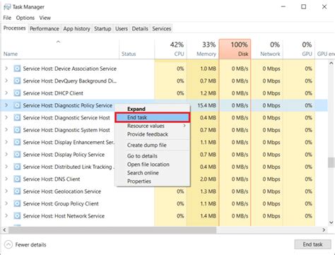 fix service host diagnostic policy service high cpu usage techcult