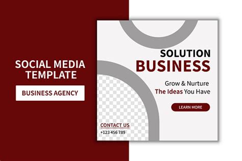 창조적 인 미니멀 한 일반 비즈니스 에이전시 소셜 미디어 게시물 템플릿 디자인 배너 프로모션 기업 광고 0명에 대한 스톡 벡터 아트 및 기타 이미지 Istock