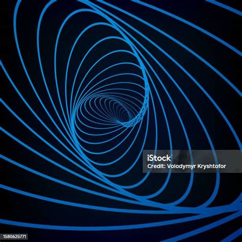 소용돌이 치는 기호입니다 착시 트위스트 서클 3d 와이어프레임 추상 터널 벡터 그림입니다 0명에 대한 스톡 벡터 아트 및 기타 이미지 Istock