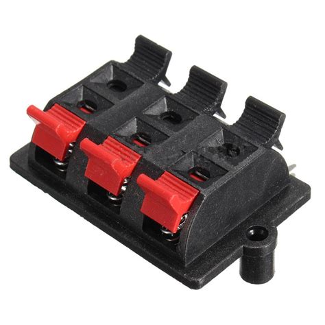 Way Spring Push Release Connector Plate Speaker Terminal Strip Block Release EBay