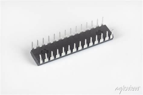 Microcontroller Isolated On White Background Posters For The Wall Posters White Transistor