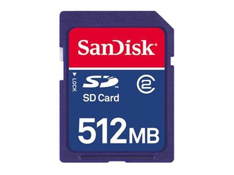 Open Box Sandisk 512mb Secure Digital Sd Flash Card Model Sdsdb 512