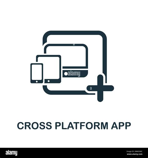 Cross Platform App Icon From Mobile App Development Collection Simple