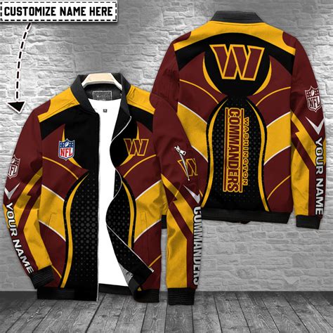 Washington Commanders Personalized Bomber Jacket Bg942 Sportique Shop