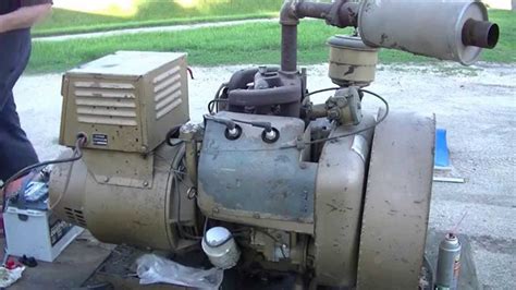 10 KW Kohler Generator Cold Start - zeketheantiquefreak - YouTube