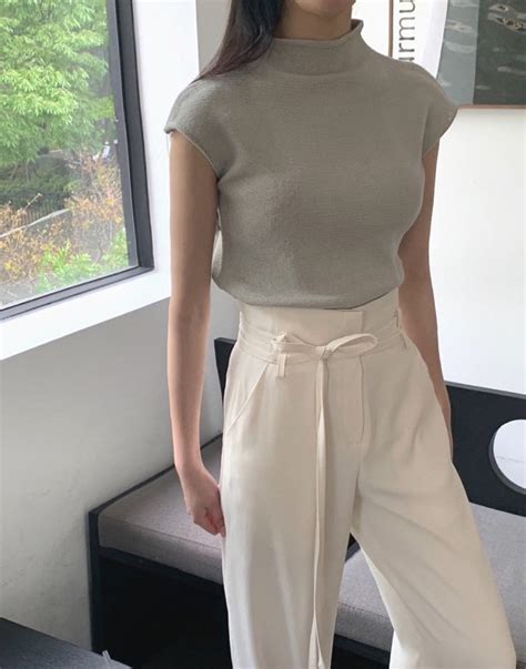 당일배송 엘스 폴라 반목 캡소매 반팔니트 5color 에이블리