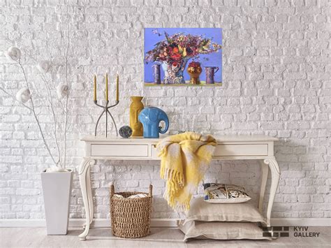 Купити картину «Щойно з саду з їжею та напоями олійними фарбами на полотні в стилі реалізм