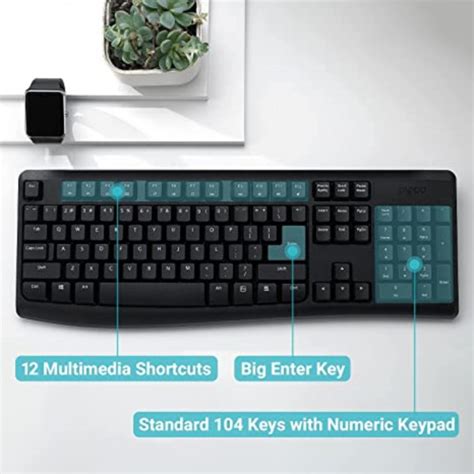 Rapoo X1800 Pro Bangla Wireless Keyboard And Mouse Combo