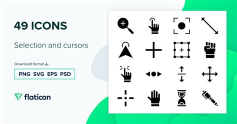 Selection And Cursors Icon Pack Black Fill 49 Svg Icons