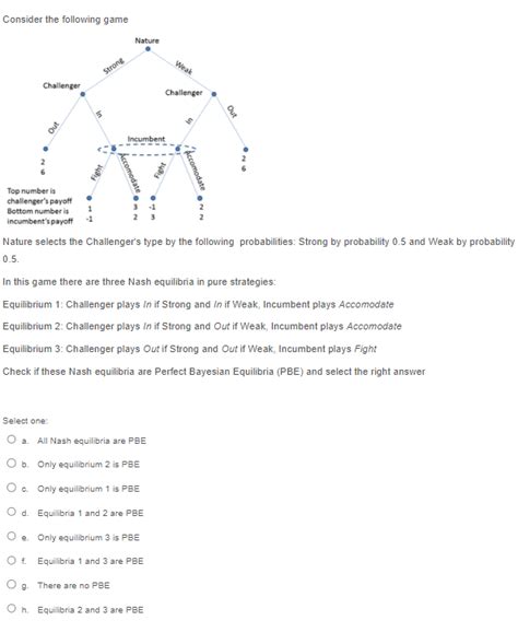Solved Consider The Following Game Nature Selects The