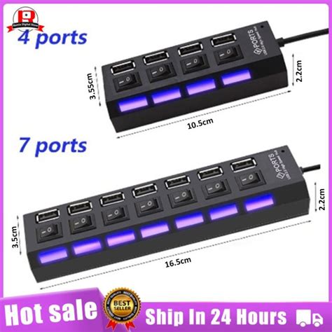 Remix Digital USB Hub Multi USB Splitter Hub Use Power Adapter Port Multiple Expander