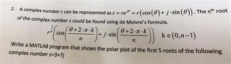 solved a complex number z can be represented as z re j