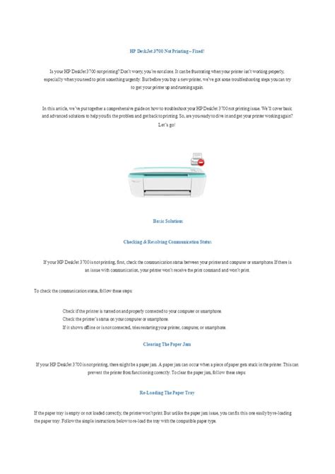 Hp Deskjet Not Printing Fixed Presentation Free To Download